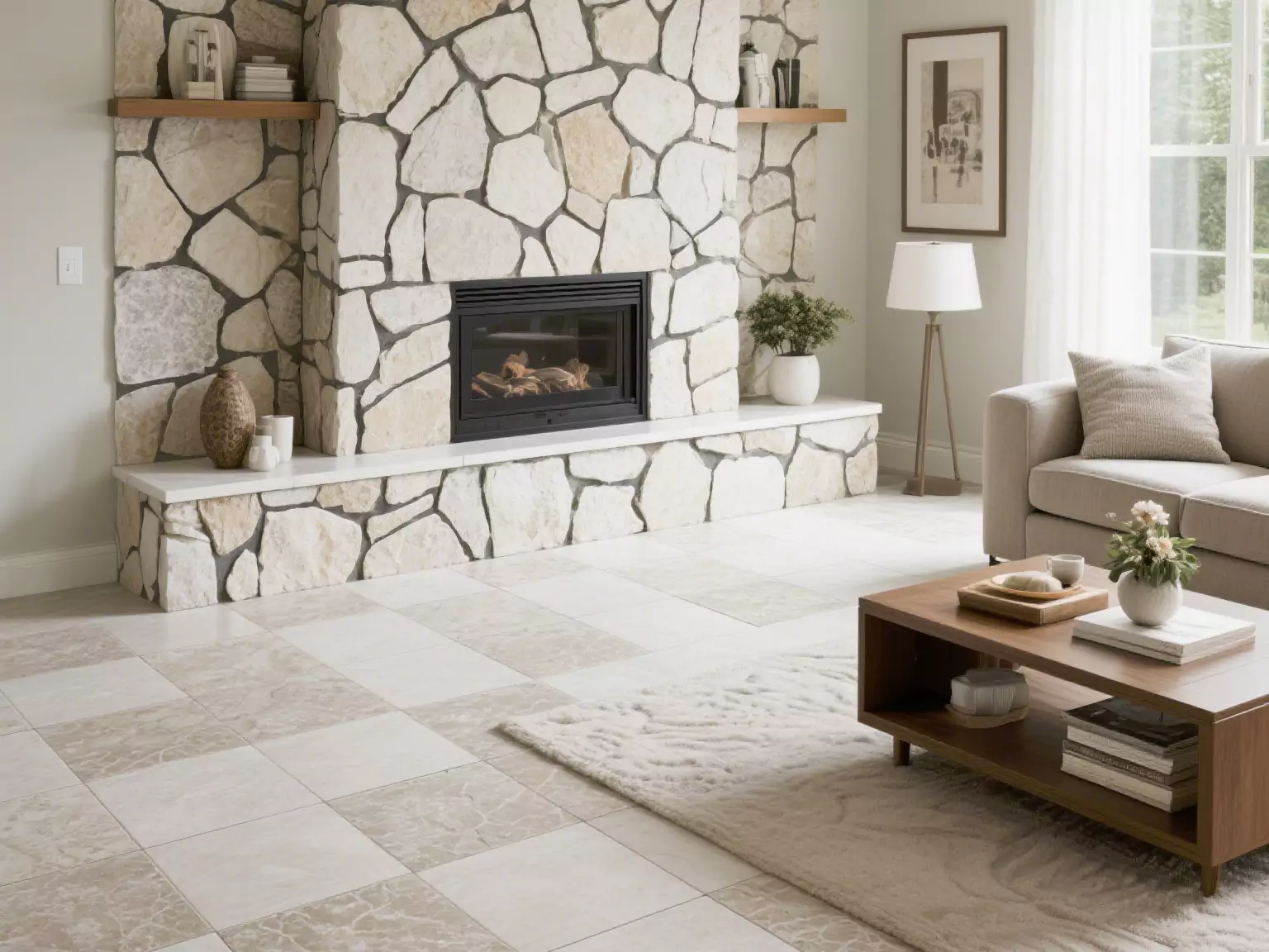 Affordable Glazed Porcelain Tiles - Stone-Look Floor & Wall Tiles for ...